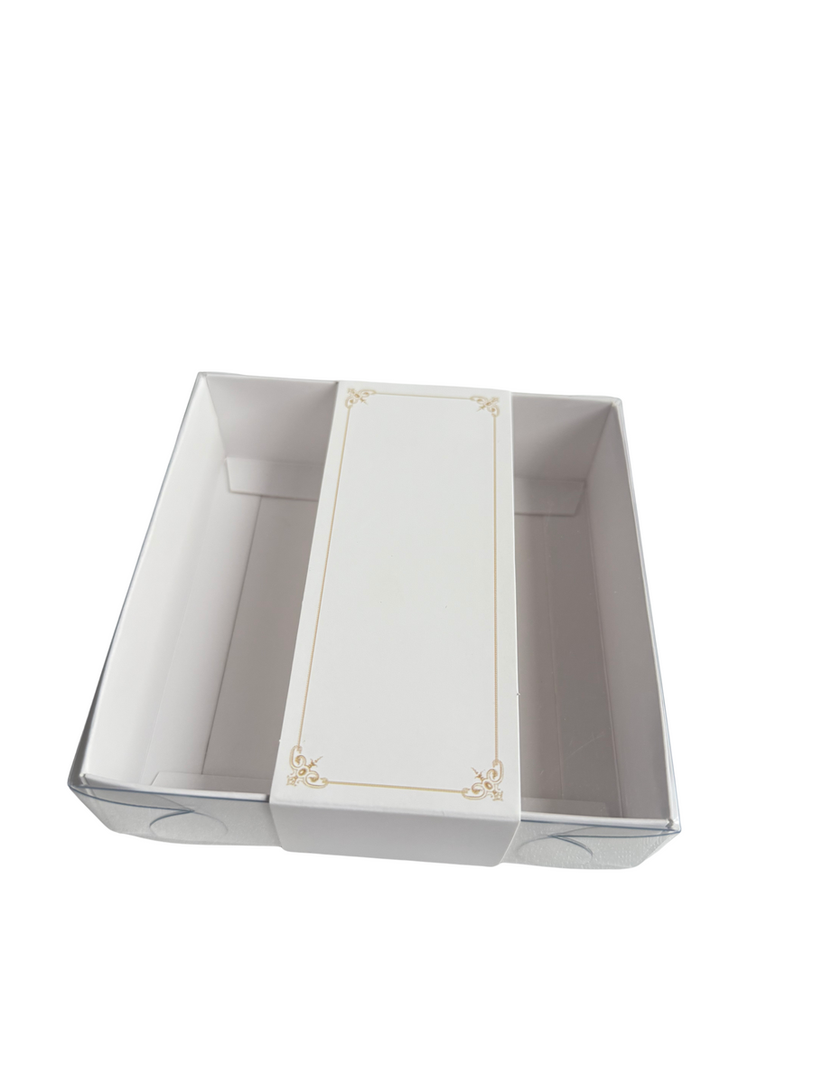 Clear Lid Box With Plain White Sleeve - Multiple Sizes – Sweet Treats ...