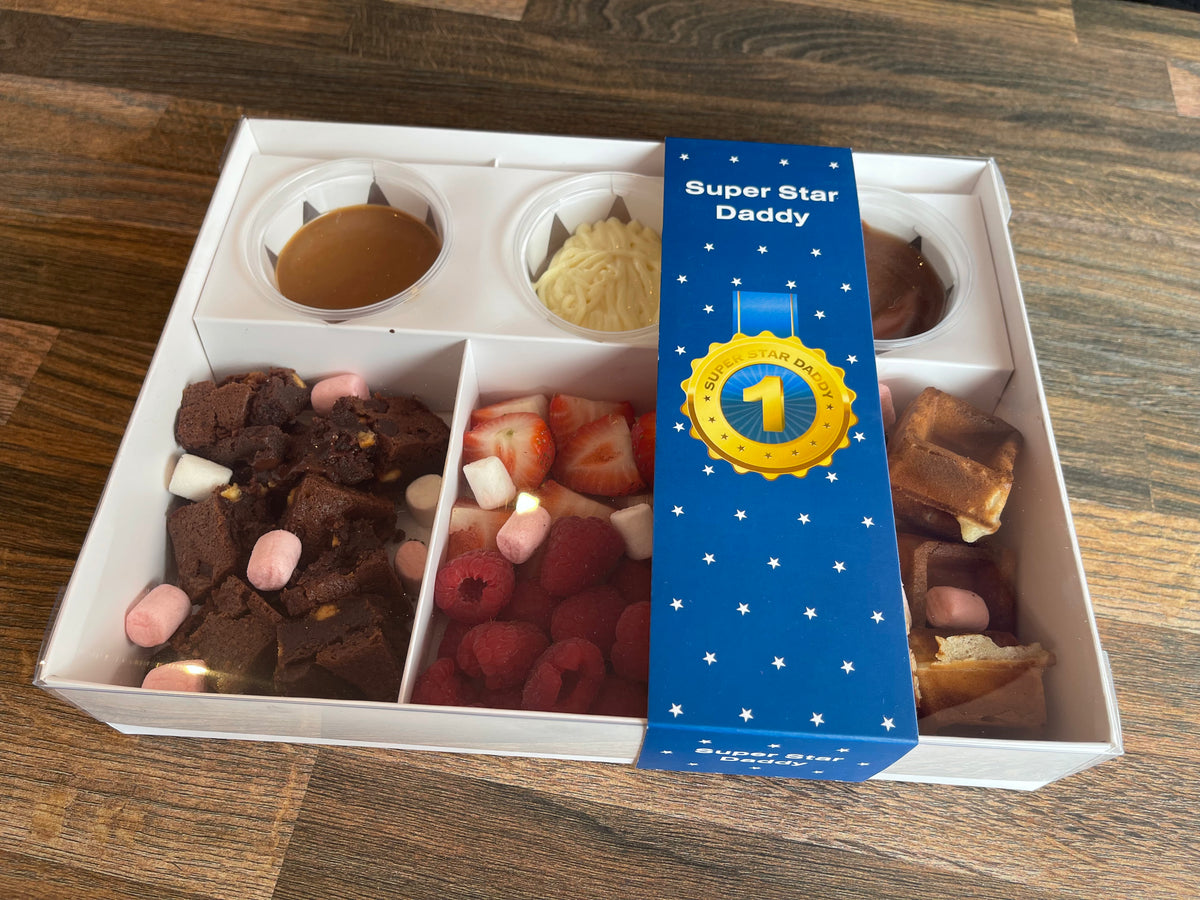 Clear Lid Fondue Box 3 section - 26x20x5cm – Sweet Treats Packaging